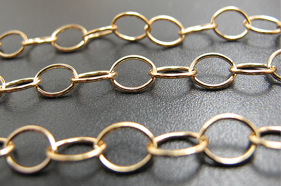 14kgfアズキチェーン（5.3mm）「ゴールドフィルドチェーン」-ネイチャーガイダンス